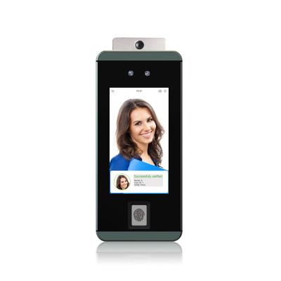 China Touch Screen TCP/IP Face Biometric Attendance System Support Temperature Terminal for sale