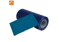 China Clear Blue PE Window Glass Protection Film Self Adhesive 60 Micron Anti UV Scratch Resistant for sale