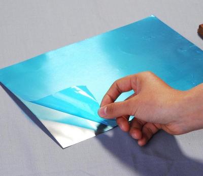 China RoHS Approved Sheet Metal Protective Film 0.03mm Anti Scratch Stainless Steel Panel Protector for sale