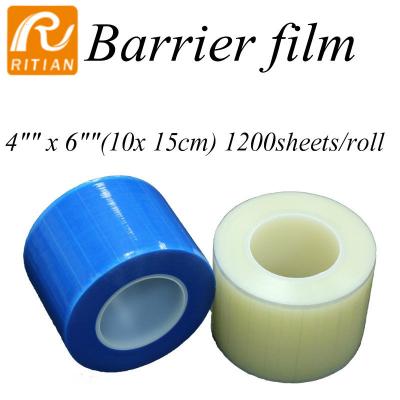 China Disposable Dental Barrier Film Roll 1200 Sheets 4x6 Inch LDPE Antibacterial Surface Protection for sale