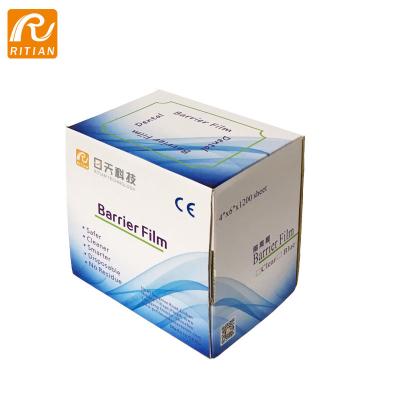 China Self-Adhesive Dental Barrier Film Roll 100mm x 180m Impermeable Equipment Protection Residue-Free for sale