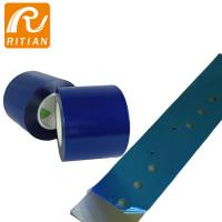 China PE Self Adhesive Stainless Steel Protective Film 50 Mic Metal Surface Wrapping Tape RoHS for sale