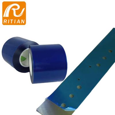 China PE Self Adhesive Stainless Steel Protective Film 50 Mic Metal Surface Wrapping Tape RoHS for sale