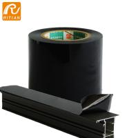 China PE Aluminum Protective Film 50 Micron Anti Scratch Metal Surface Cover Black White for sale