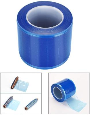 China Medical Disposable Dental Barrier Film Roll 4x6 Inch 1200 Sheets PE Surface Cover for sale