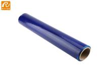 China Self Adhesive Glass Protection Film 61cm x 50m 60um PE Blue for sale