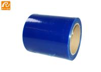 China RITIAN 50 Micron Self Adhesive Glass Protection Film 61cm x 61m Blue PE for sale