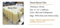 China Dental Barrier Film Roll 1200 Sheets 4x6 Inch with Dispenser Box Non-Sticky Edge LDPE for sale