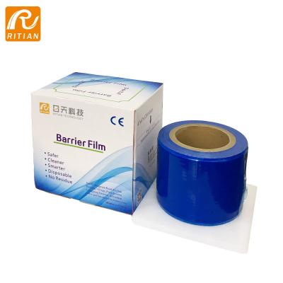 China LDPE Dental Barrier Film 50um Perforated 4x6 Inch 1200 Sheets Infection Control for sale