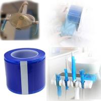 China Blue Dental Barrier Film 4x6 Inch 1200 Sheets Per Roll Acrylic Adhesive Latex Free for sale