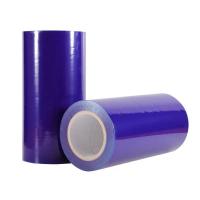 China Blue Electrostatic PE Protective Film 30-150um for Metal Glass Plastic Surface Protection for sale
