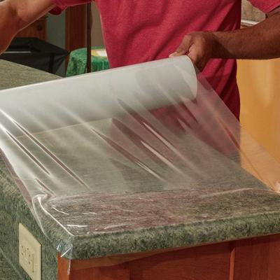China PE Laminate Protective Film 50-70 Micron Clear Floor Protection for Vinyl Surfaces for sale