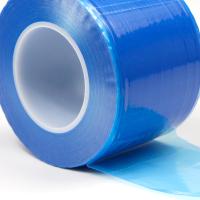 China Transparent Blue PE Protective Film 50 Micron Residue-Free Removal UV Resistant 6 Months for sale