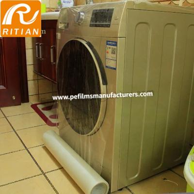China Transparent PE Protective Film 50-70 Micron for Refrigerator Furniture Surface Protection for sale