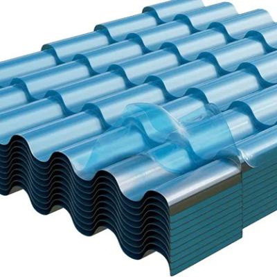 China Ritian PE Protection Film for Metal Roof Tile 1240mm x 200m Blue Self-Adhesive for sale