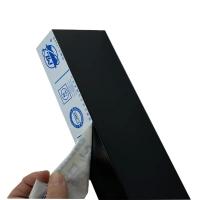 China Ritian Self Adhesive PE Protection Film 50 Micron Black White Surface Protective Film for Aluminum for sale