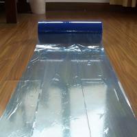 China Wholesale Dustless Self Adhesive Hard Floor Protective Film 50 Micron PE Protection Roll for sale