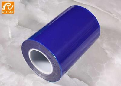 China Blue Surface Protection Film Roll 0.05mm x 50cm x 100m for Metal Stainless Steel Hardware for sale