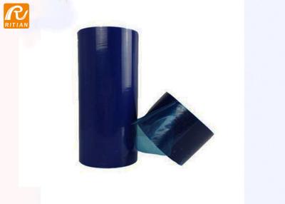 China Blue Self-Adhesive Window Protection Film 61cm x 100m Temporary Glass Tape for Construction for sale