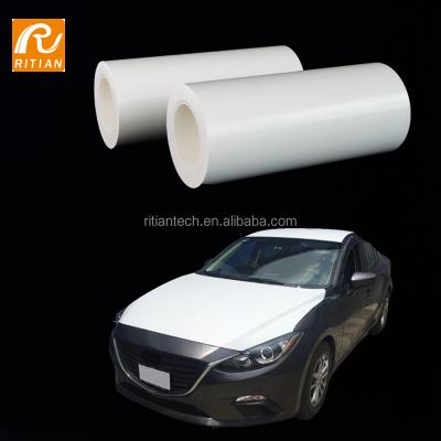 China Glossy White Automotive Protective Film 1.0m x 100m Custom Logo Car Paint Protection for sale