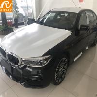 China Glossy White UV Resistant 70 Micron PE Protective Film for Automotive Paint Protection for sale