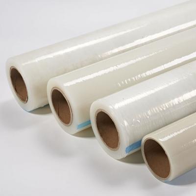 China PE Protective Film 50 Micron UV Resistant 6 Months Rubber Adhesive Residue-Free Removal Industrial Packaging for sale