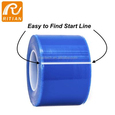 China RITIAN Smooth Surface Protection Film Roll 100m 60°C Heat Resistant PE Acrylic Adhesive Residue Free for sale