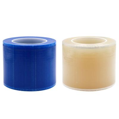 China Transparent Blue PE Protective Film 30 Micron Strong Adhesion Residue Free for Medical Packaging for sale