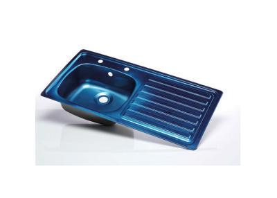 China Blue Stainless Steel Protective Film RH05010BL 50 Micron Thickness with 150-200g/25mm Adhesion and 60°C Heat Resistance for sale