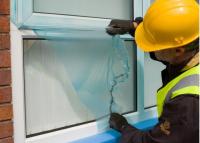 China Polyethylene Protective Film 30-150 Micron for Construction Glass | 90-Day Protection | Heat Resistant 60°C for sale