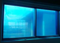 China Self Adhesive PE Protective Film 30-150 Micron Blue Window Glass Protection for sale