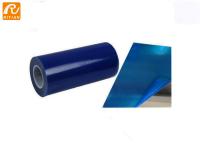 China Blue PE Protective Film for Sheet Metal - 50 Micron Thickness with 300% Elongation and 60°C Heat Resistance for sale