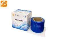 China Blue PE Dental Barrier Film 4x6 Inch 1200pcs 50 Micron Medical Grade Protection for sale