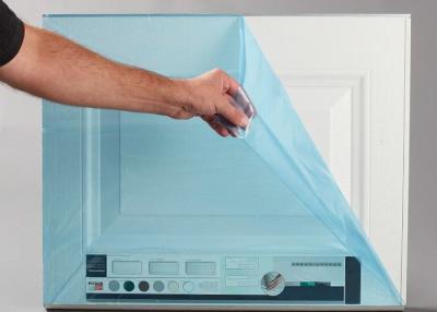 China Acrylic Adhesive Protective Film for Metal Sheet Doors 30-150 Microns Thickness 100-1500mm Width for sale