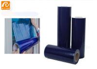 China Blue Window Glass Protection Film 30-150 Micron Thickness, 200m Length for Construction Glass Surfaces for sale