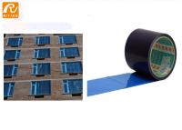 China Blue Window Glass Protection Film 30-150 Micron Thickness, 200m Length for Construction Glass Surfaces for sale