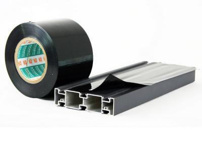 China High Tack Black Protective Paint Film Tape 100 Micron with 550g/25mm Adhesion for Powder Coated Surfaces for sale