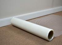 China 70 Micron Carpet Protection Film 60cm x 100m Roll - Heavy-Duty PE Surface Guard with Clean Removal for sale