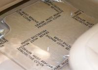 China Polyethylene Carpet Protective Film 70-120 Micron Thickness with Solvent Adhesive for Automotive Floor Protection for sale