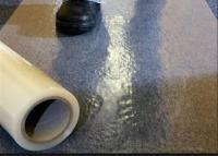 China Clear Carpet Protection Film 70 Micron 300 ft Roll with High-Tack Acrylic Adhesive for Construction and Renovation for sale