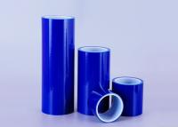 China Blue Low Tack Polyethylene Window Protection Film 30-150 Micron with Acrylic Adhesive for Construction for sale