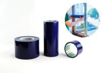 China Blue Low Tack Polyethylene Window Protection Film 30-150 Micron with Acrylic Adhesive for Construction for sale