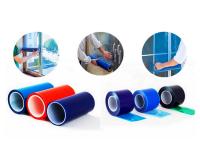China High UV Protection Window Film 50 Micron PE Glass Protector with 60-Day Clean Removal for Construction for sale