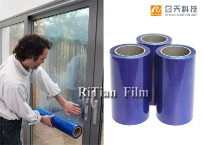 China High UV Resistant Clear Glass Protective Film 1.24m Width 30-150 Micron for Building Windows for sale