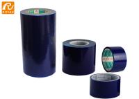 China PE Protective Film 60 Micron Mirror Protection Film with Plastic Core Blue for sale