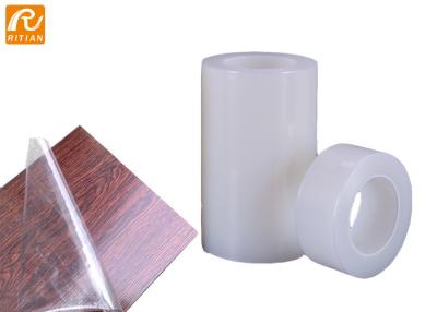 China 0.03mm-0.1mm Clear PE Protective Film for Wood Surfaces | 10mm-1240mm Widths, 50m-500m Lengths for sale