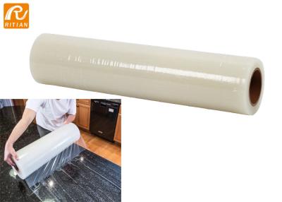 China Scratch Resistant PE Protective Film for Stone Countertops 30-80 Micron Thickness 10-1240mm Width for sale