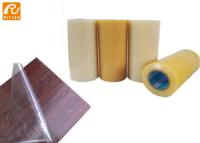China No Residue PE Protective Laminate Film 50-100 Micron Thickness for Wood Panels and Metal Surfaces for sale