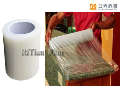 China No Residue PE Marble Protection Film 30-50 Micron Thickness for Ceramic and Metal Surfaces for sale