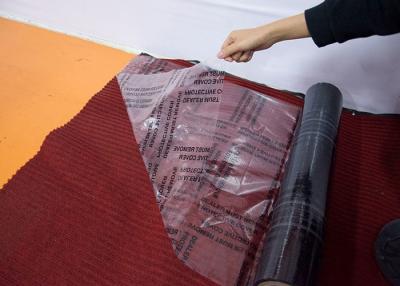 China 70 Micron Transparent Carpet Protection Film Roll with Acrylic Adhesive - 50m to 500m Lengths, 10mm to 1240mm Widths for sale